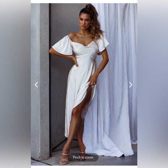 Selfie Leslie | Dresses | Selfie Leslie Grayson Tied Back Asymmetrical ...